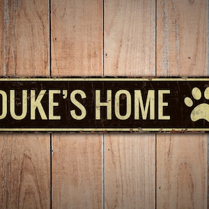 Dukes Home - Dog House Sign - Custom Dog House - Duke Home - Dog House ...