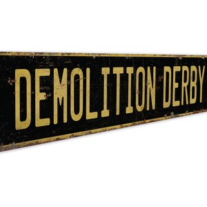 Demolition Derby - Demolition Derby Sign - Derby Game - Derby Decor ...