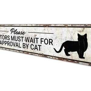 Cat Sign - Funny Decor - Cat Lover Gift - Cat Owner Gift - Sarcasm Sign ...