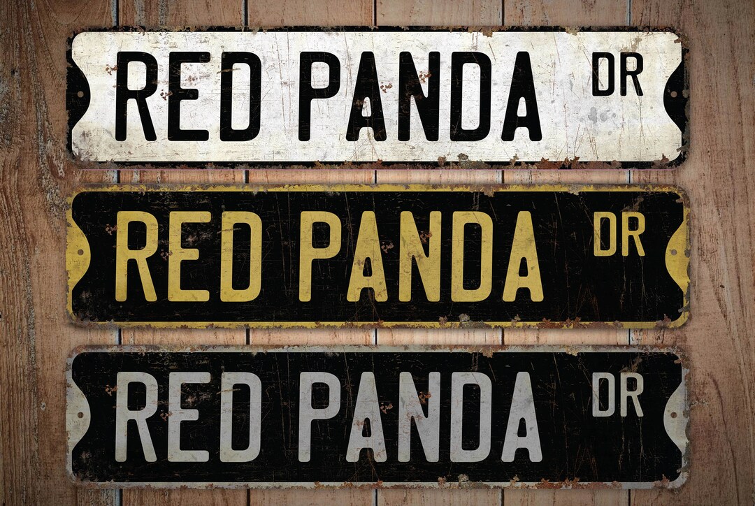 Red Panda - Red Panda Sign - Red Panda Decor - Red Panda Lover - Custom ...