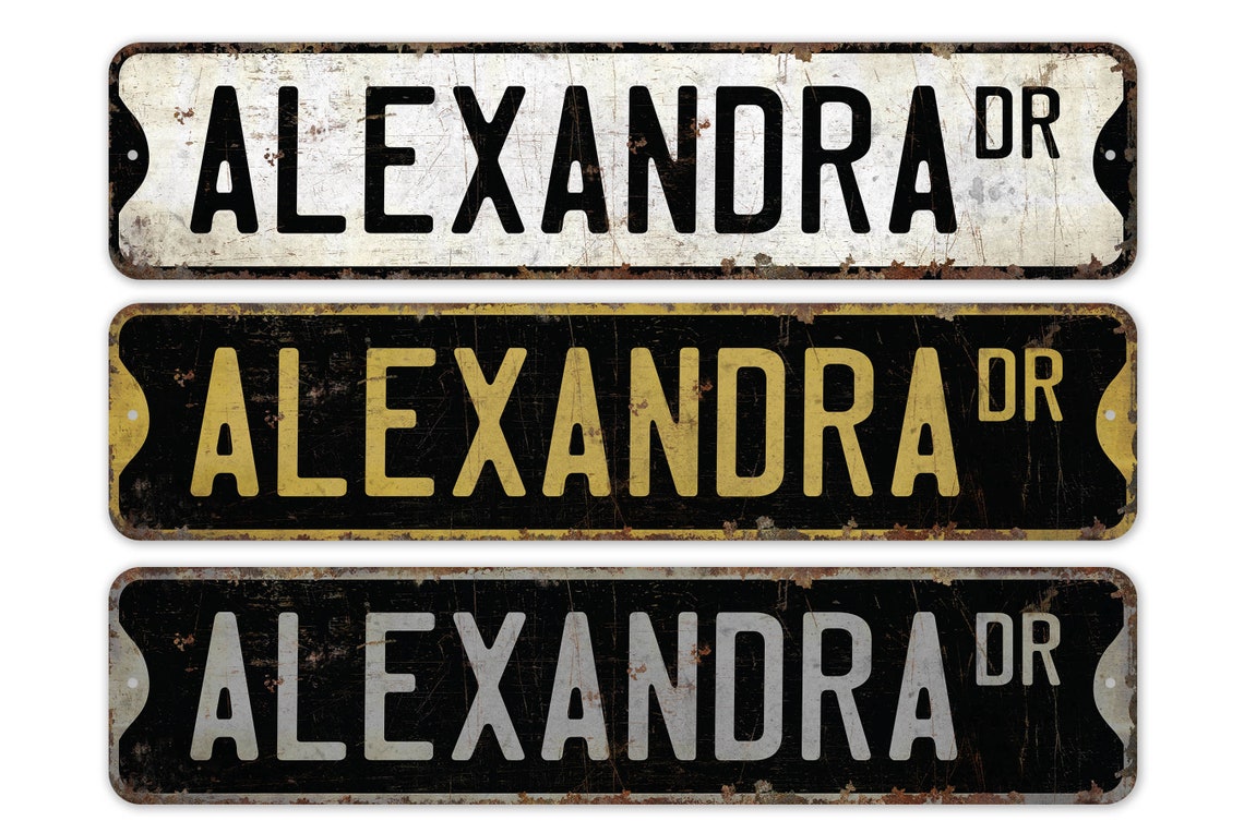 Alexandra Name Sign Name Sign Children Name Sign Home - Etsy