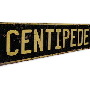 Centipede - Centipede Sign - Centipede Decor - Vintage Style Sign ...