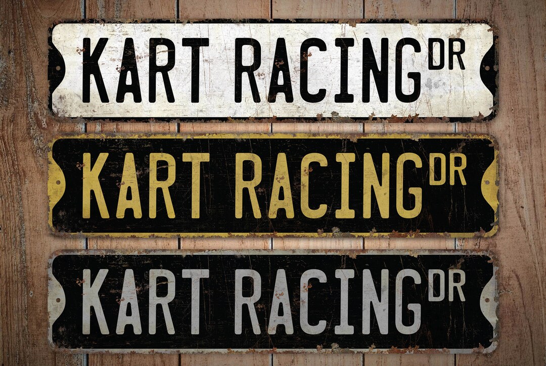 Kart Racing - Racing Sign - Kart Racing Game - Racing Game Sign - Kart ...