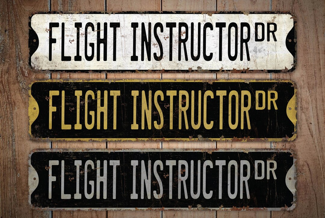 Flight Instructor - Flight Instructor Sign - Flight Instructor Decor ...