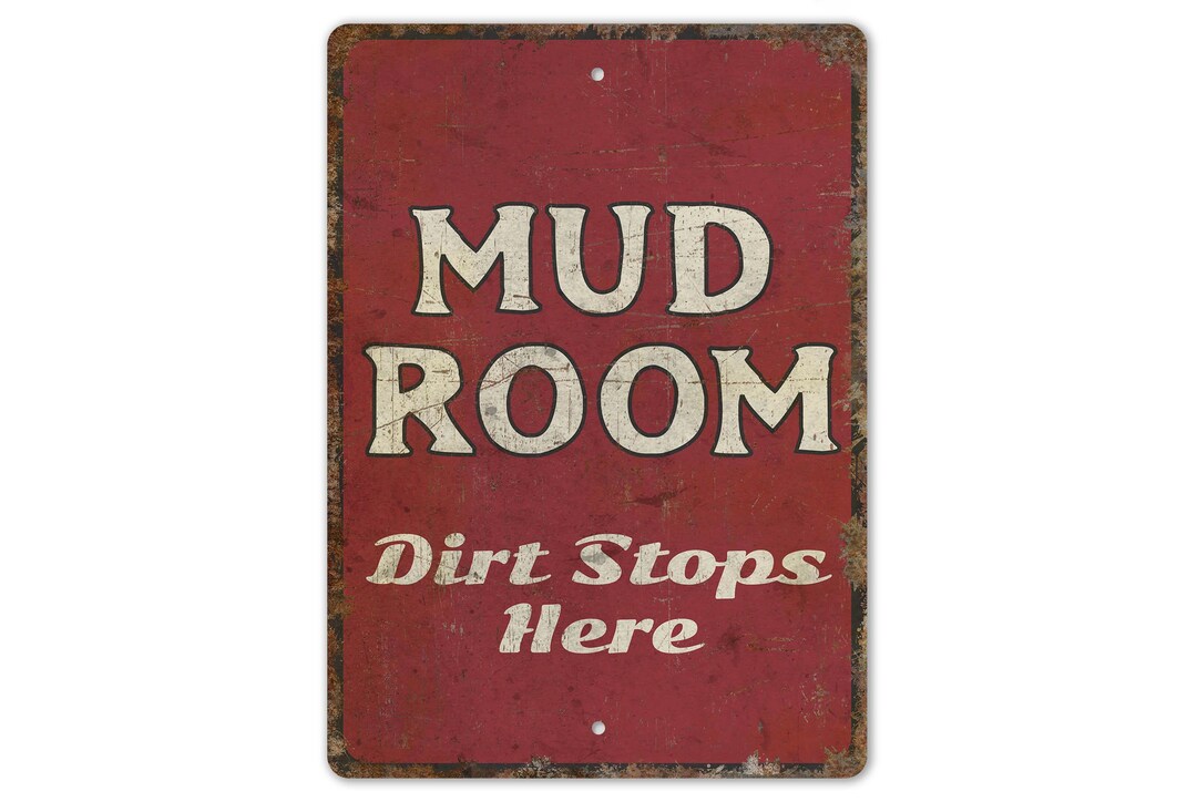 Mud Room Sign - Mud Room Decor - Dirt Stop Here Sign - Custom Mud Room ...