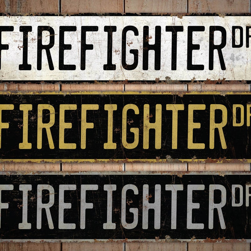 Firefighter Sign - Etsy