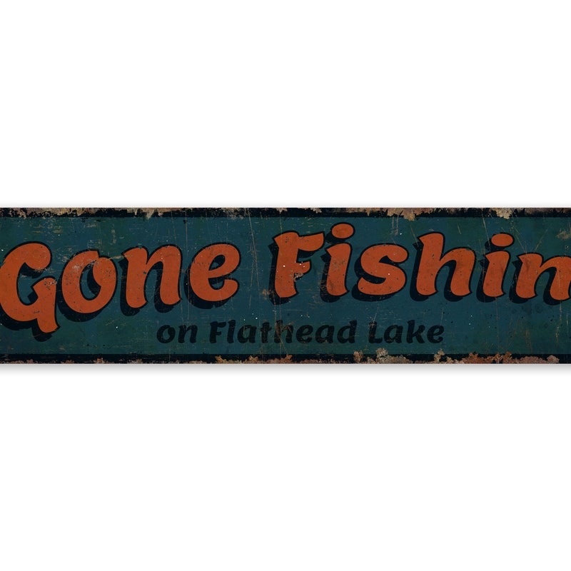 Gone Fishing Sign - Etsy