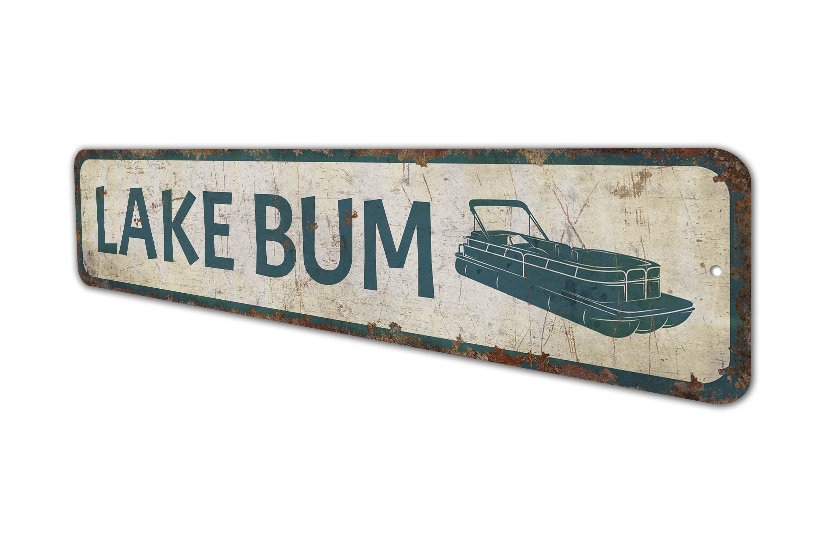 Lake Bum Sign - Lake Sign - Lake Decor - Lake House Sign - Pontoon Boat ...