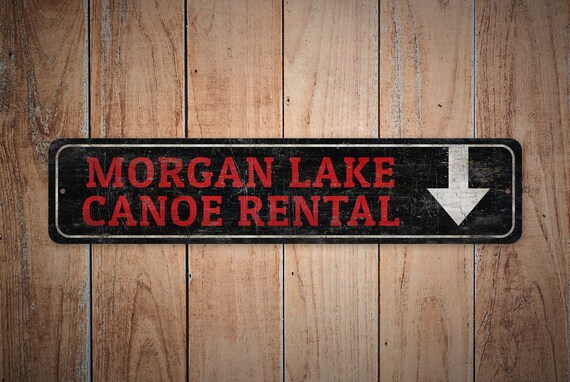 Canoe Rental Sign Custom Canoe Rental Decor Lake Canoe | Etsy