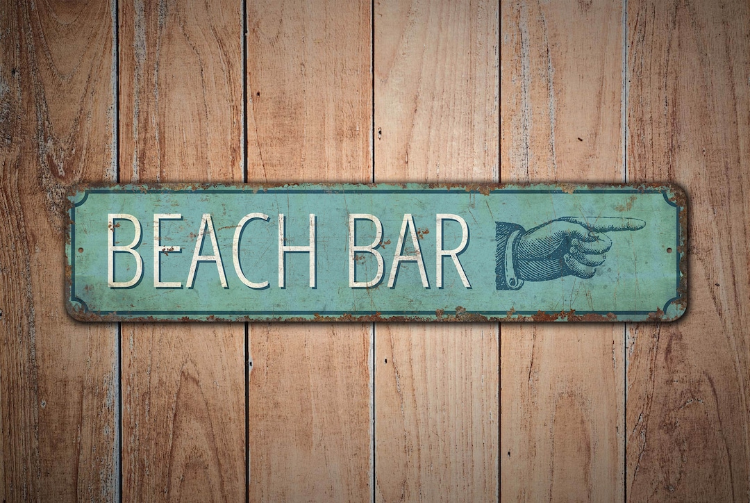 Beach Bar Sign - Beach Bar Decor - Beer Bar Sign - Beach Bar - Beer Bar ...
