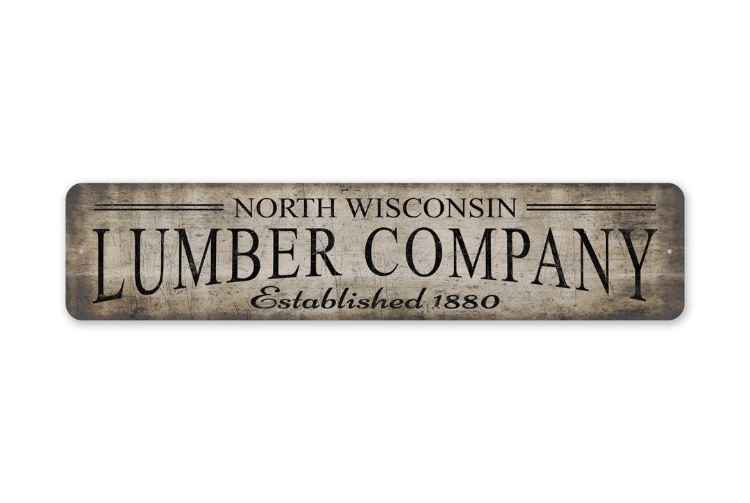 Lumber Company Sign - Lumber Company Decor - Custom Lumber Company ...