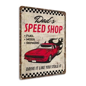 Speed Shop - Speed Shop Sign - Speed Shop Decor - Motor Garage Sign ...