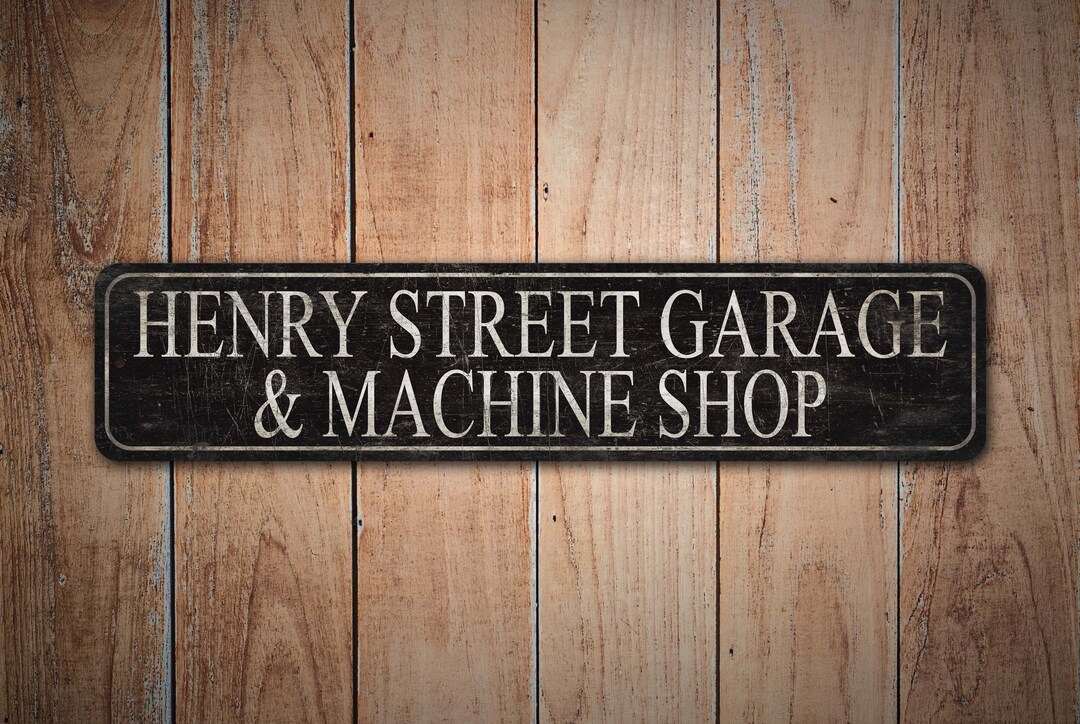 Machine Shop Sign - Machine Shop Decor - Custom Machine Shop - Vintage ...