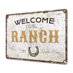 Welcome to the Ranch - Ranch Decor - Ranch Sign - Cowboy Gift - Ranch ...