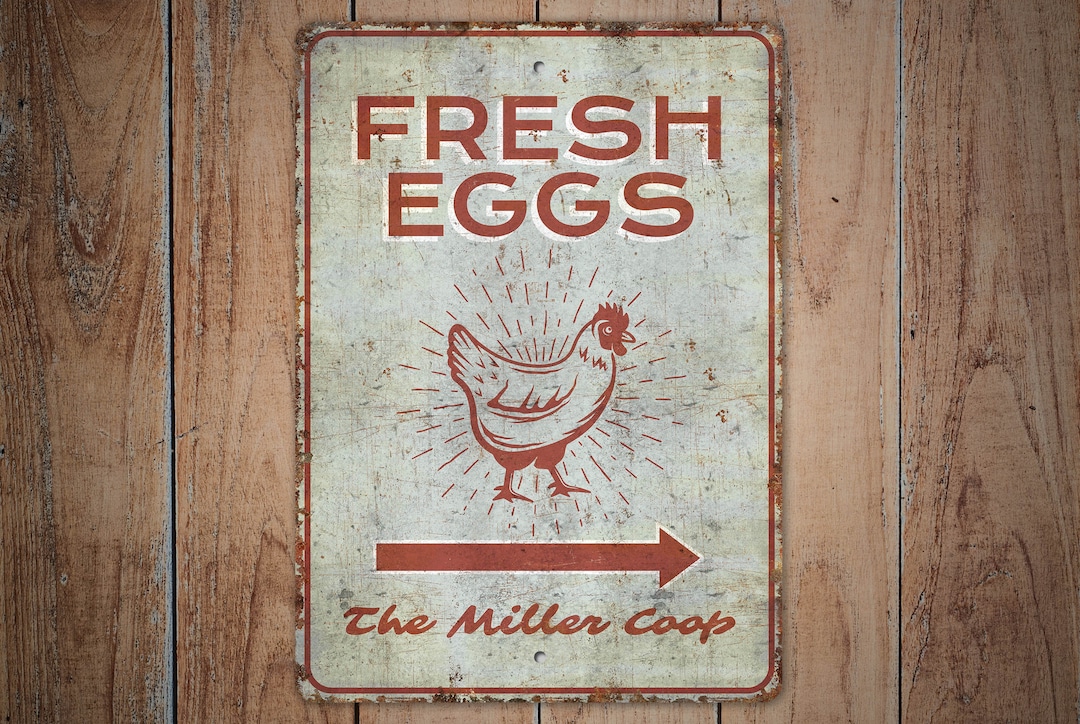 Fresh Eggs Sign Egg Farm Sign Egg Farm Decor Happy Chicken Sign happy ...