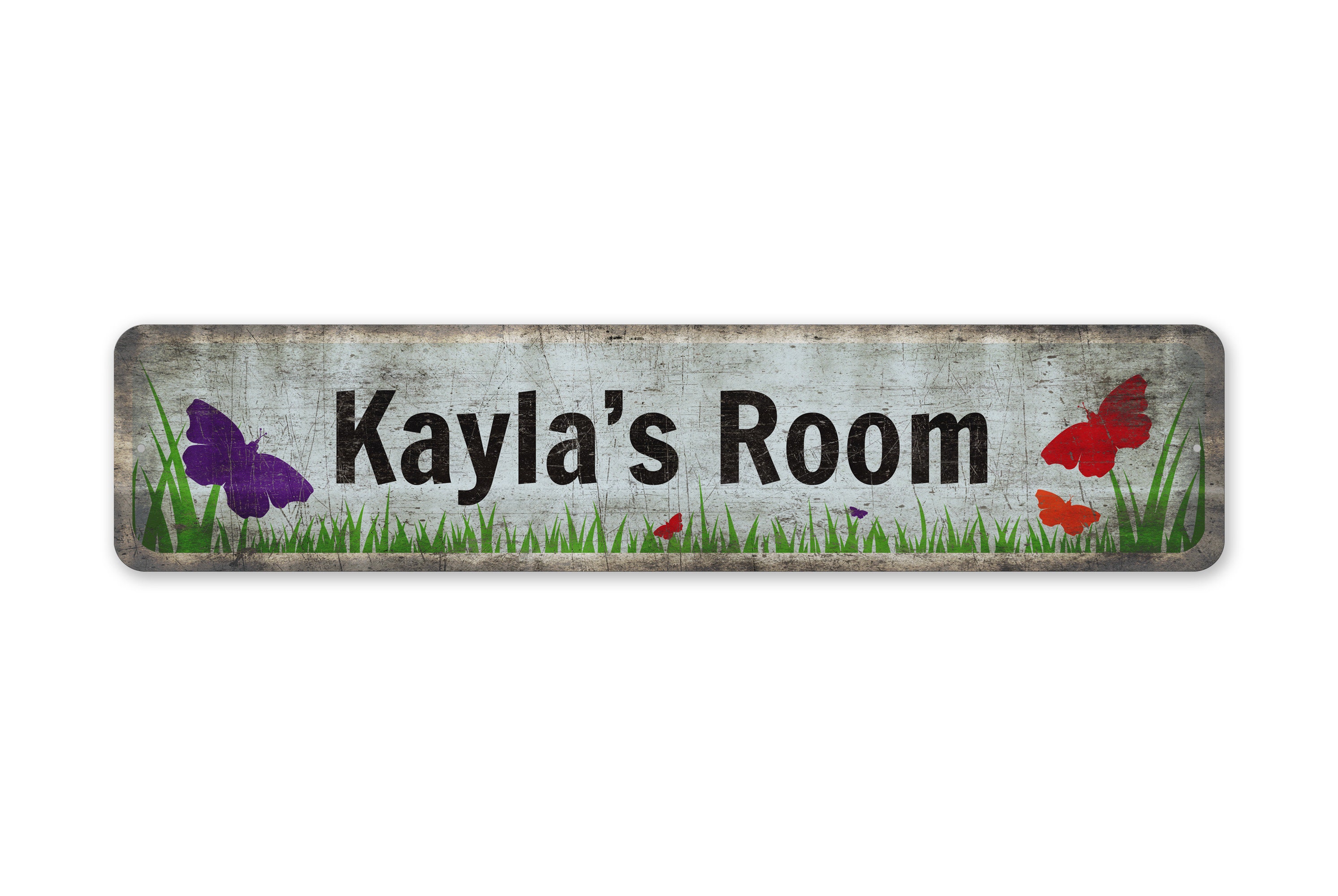 Butterfly Door Sign - Kids Butterfly Door- Personalized Sign ...