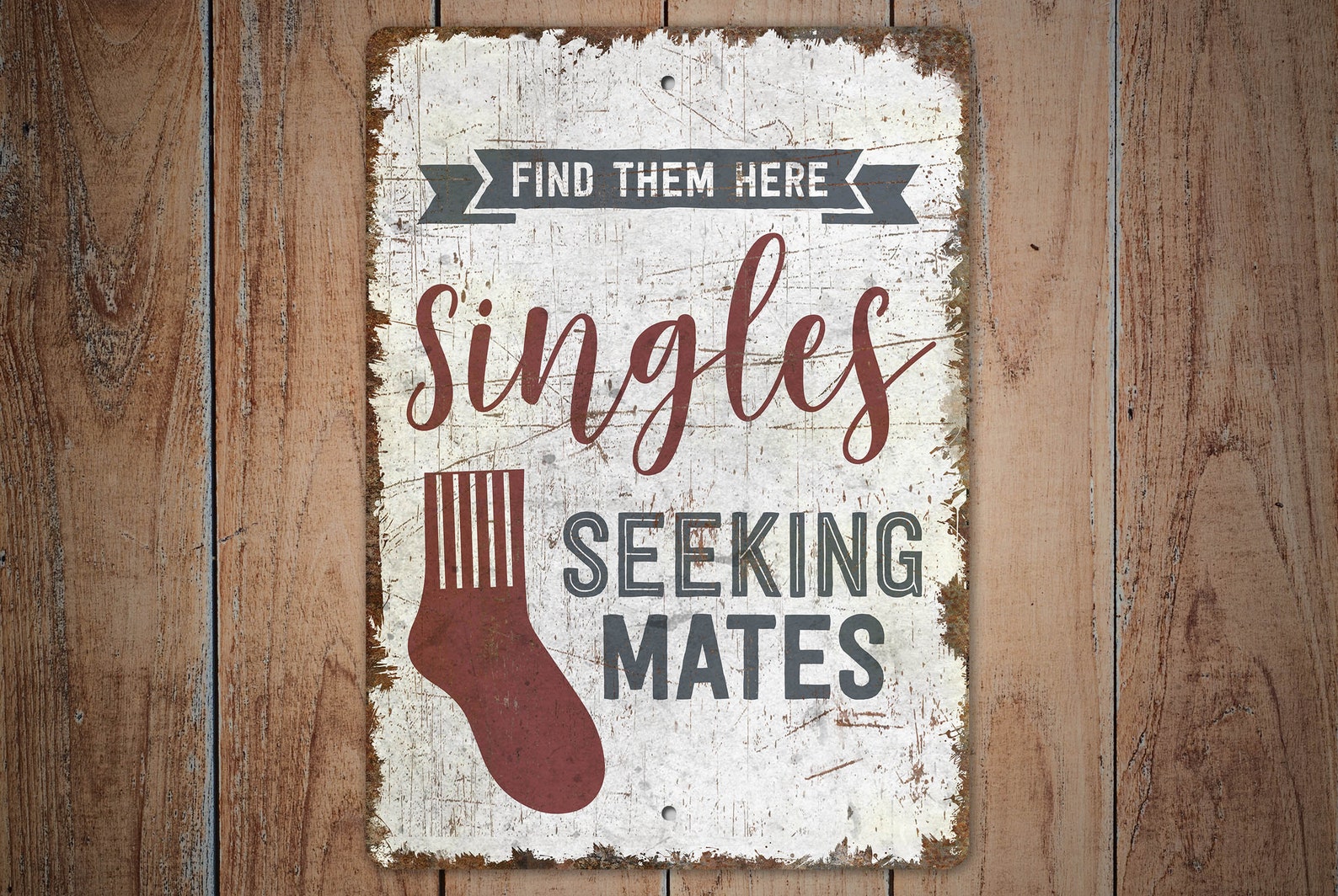 Socks Sign - Seeking Mates Decor - Lost Socks Sign - Seeking Mates Sign ...