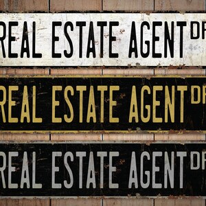 Real Estate Agent - Real Estate Agent Sign - Real Estate Agent Decor ...