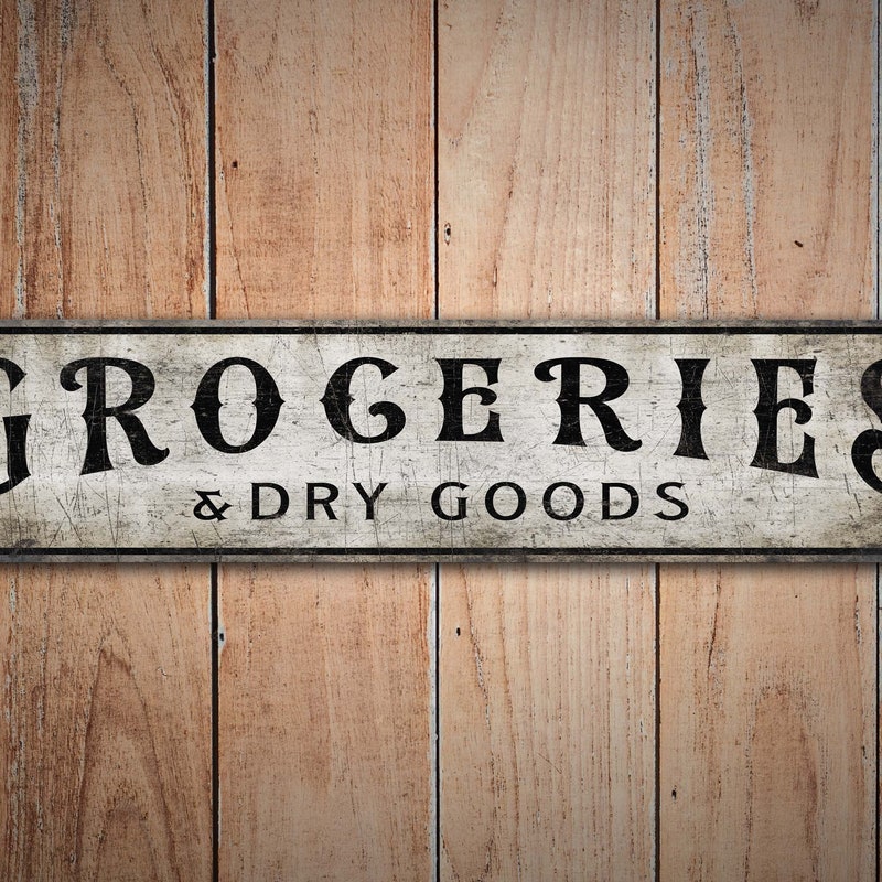 Groceries Sign - Etsy