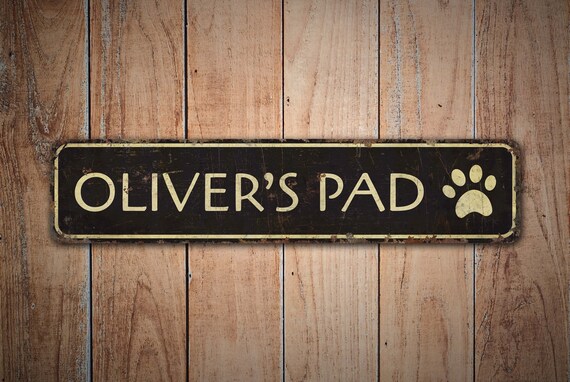 Dog House Dog House Sign Custom Dog House Olivers Pad | Etsy