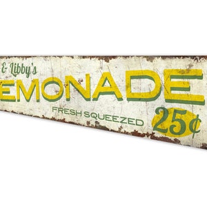 Fresh Lemonade - Fresh Lemonade Sign - Lemonade Shop Decor - Vintage ...