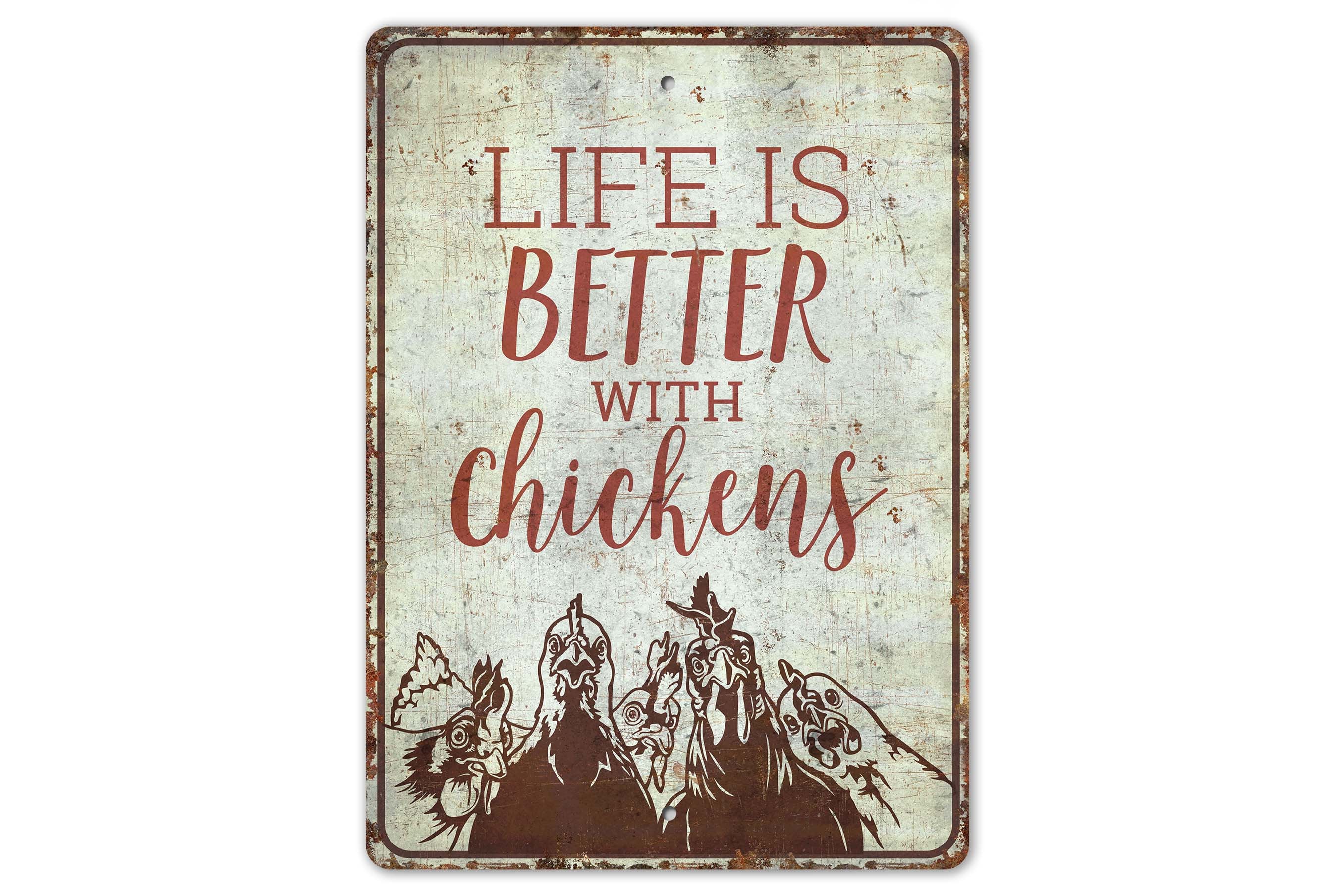 Life is Better With Chicken Sign - Chicken Coop Decor - Chicken Coop ...