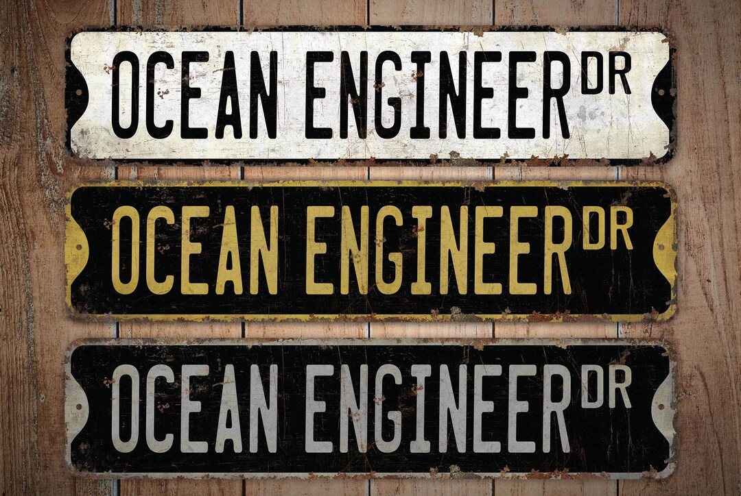 Ocean Engineer - Ocean Engineer Sign - Ocean Engineer Decor - Vintage ...