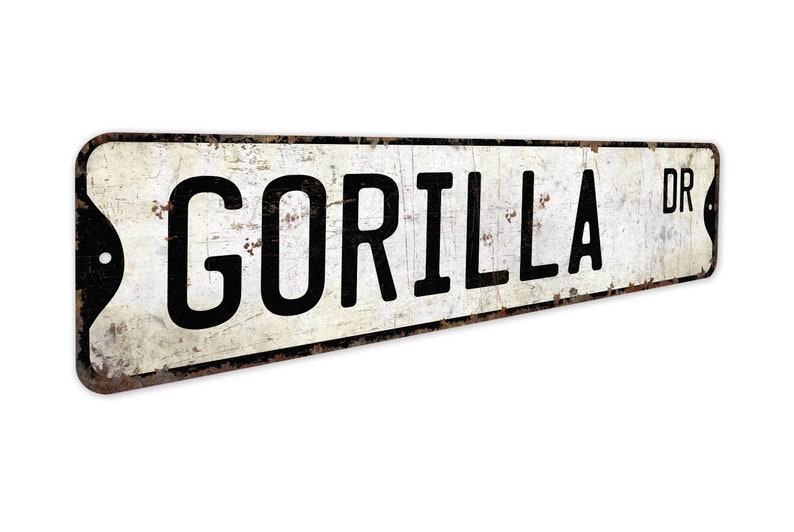 Gorilla Gorilla Sign Gorilla Decor Vintage Style Sign - Etsy