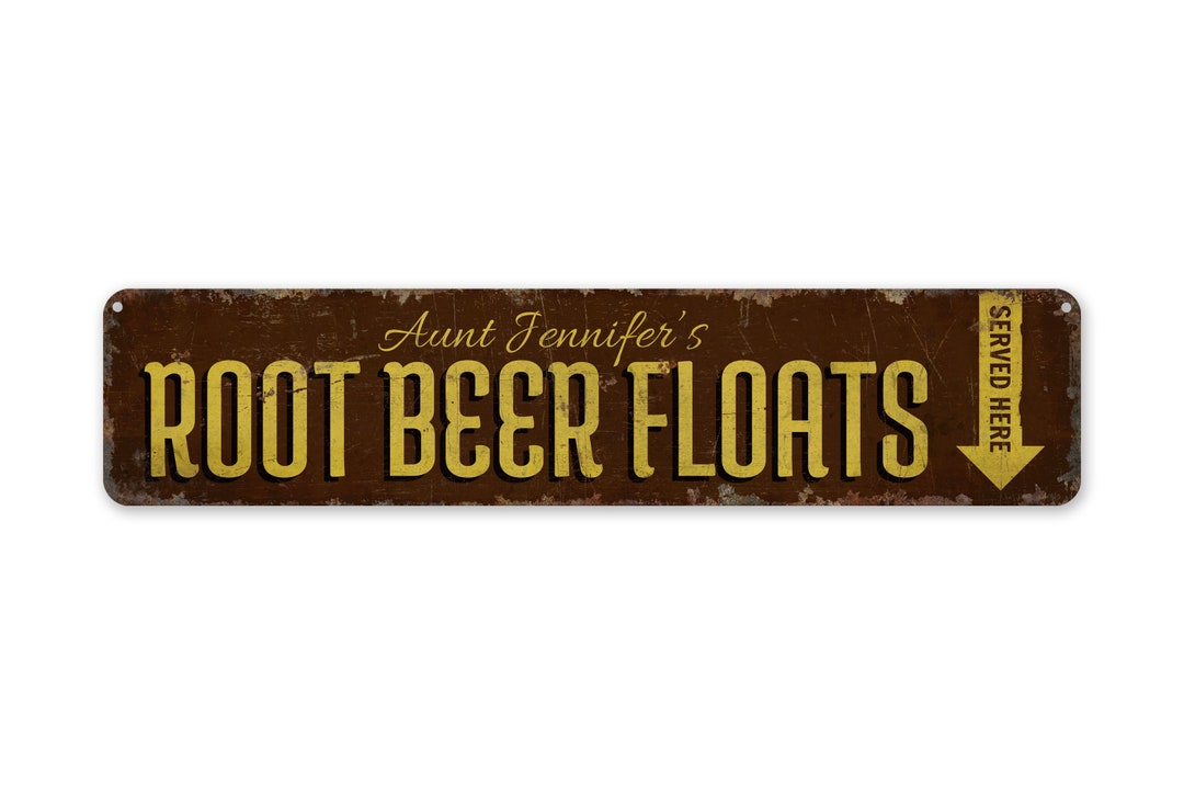 Root Beer Floats - Root Beer Float Sign - Root Beer Decor - Vintage ...