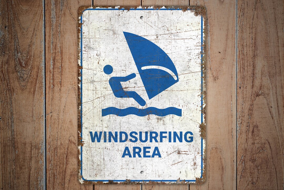 Windsurfing Area - Windsurfing Sign - Windsurfing Zone - Beach Sign ...
