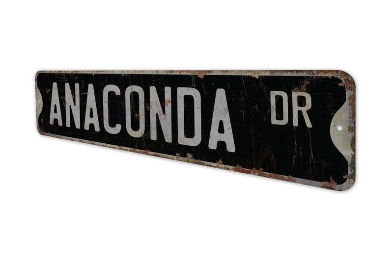 Anaconda - Anaconda Sign - Anaconda Decor - Vintage Style Sign - Custom ...