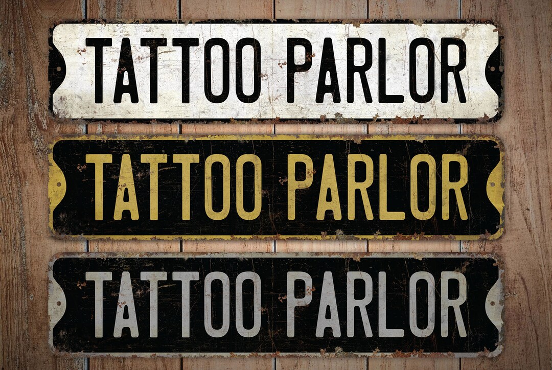 Tattoo Parlor - Tattoo Parlor Sign - Tattoo Shop - Tattoo Parlor Decor ...