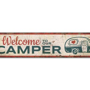 Welcome to Our Camper Sign Cabin Decor Camp Sign Camp Decor Camp Lover ...