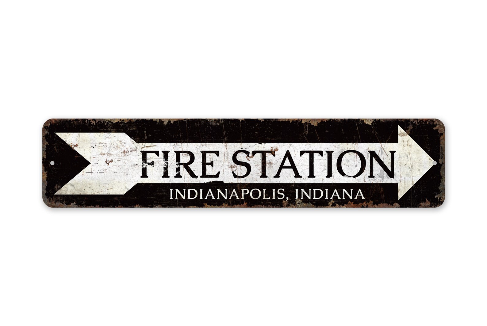 Fire Station Sign - Custom Fire Station - Vintage Style Sign - Fire ...