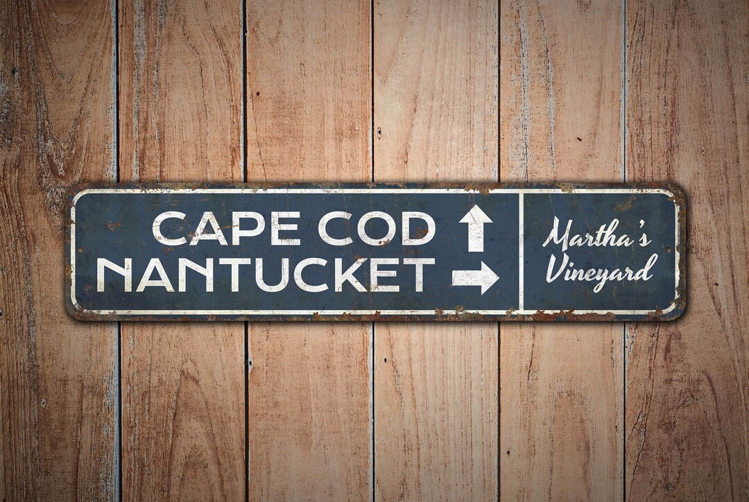 Nantucket Cape Cod - Cape Cod Decor - Cape Cod Sign - Arrow Sign ...