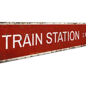 Train Station Sign - Custom Train Station - Train Station Decor - Rail ...