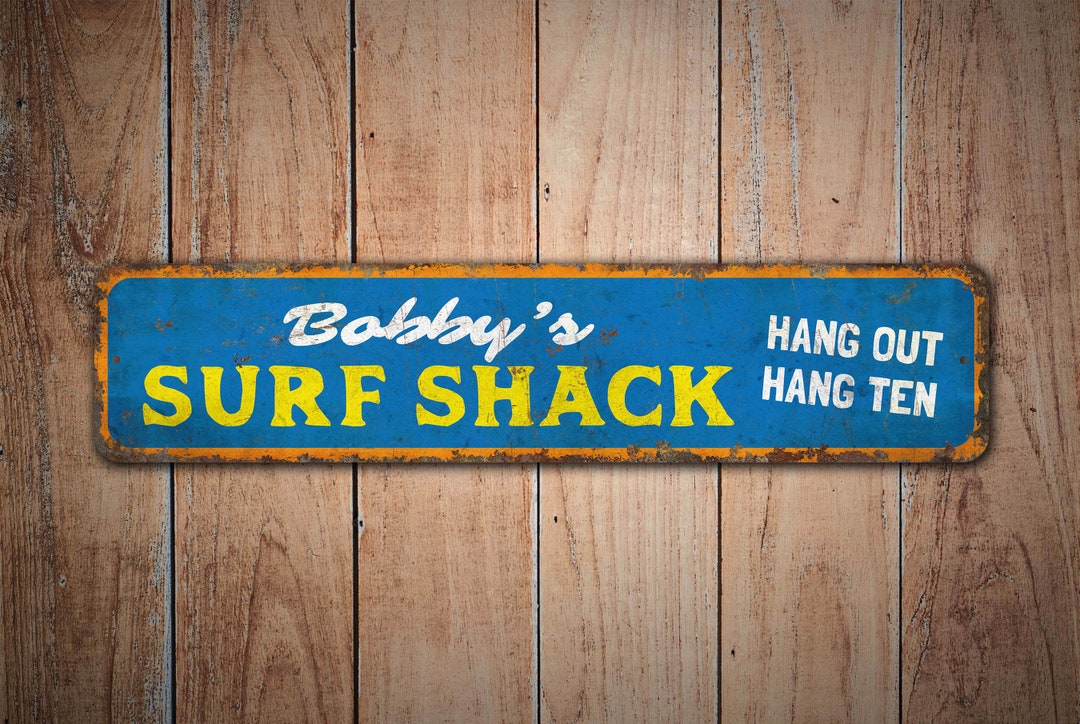 Surf Shack Surf Shack Sign Surf Shack Decor Vintage Style Sign Custom ...