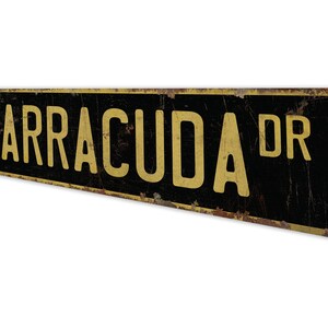 Barracuda Barracuda Sign Barracuda Decor Vintage Style - Etsy