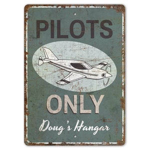 Pilots Only Sign - Pilots Only Decor - Pilots Only - Hanger Sign ...