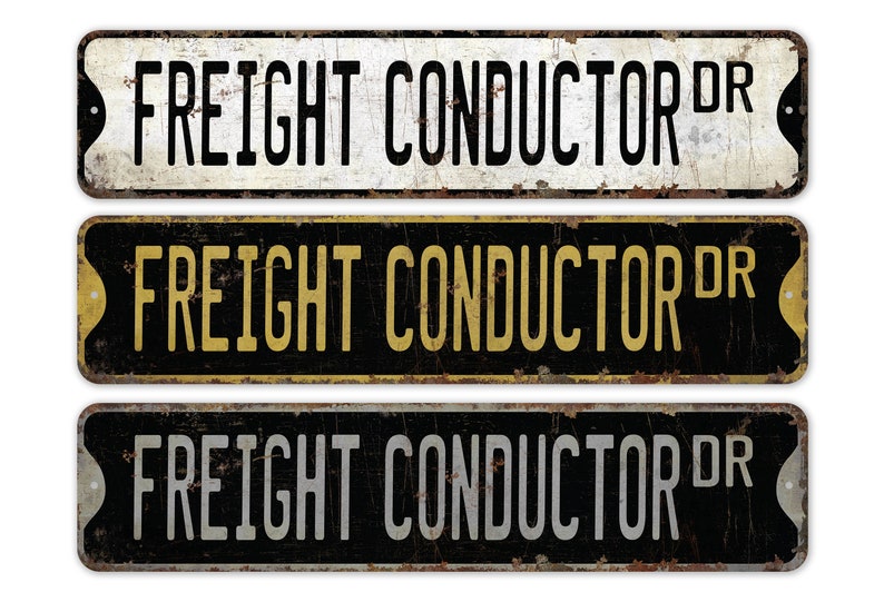 Freight Conductor - Freight Conductor Sign - Freight Conductor Decor ...