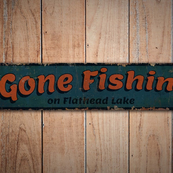 Vintage Metal Fishing Signs - Etsy