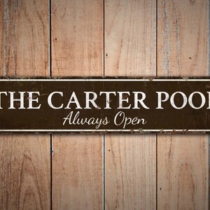 Pool Open Sign - Pool Open Decor - Pool Decor - Vintage Style Sign ...
