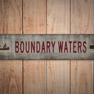 Boundary Waters Arrow Sign - Boundary Waters Sign - Custom Directional ...