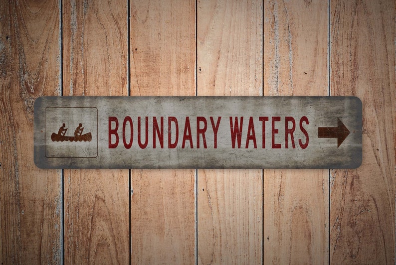 Boundary Waters Arrow Sign Boundary Waters Sign Custom - Etsy