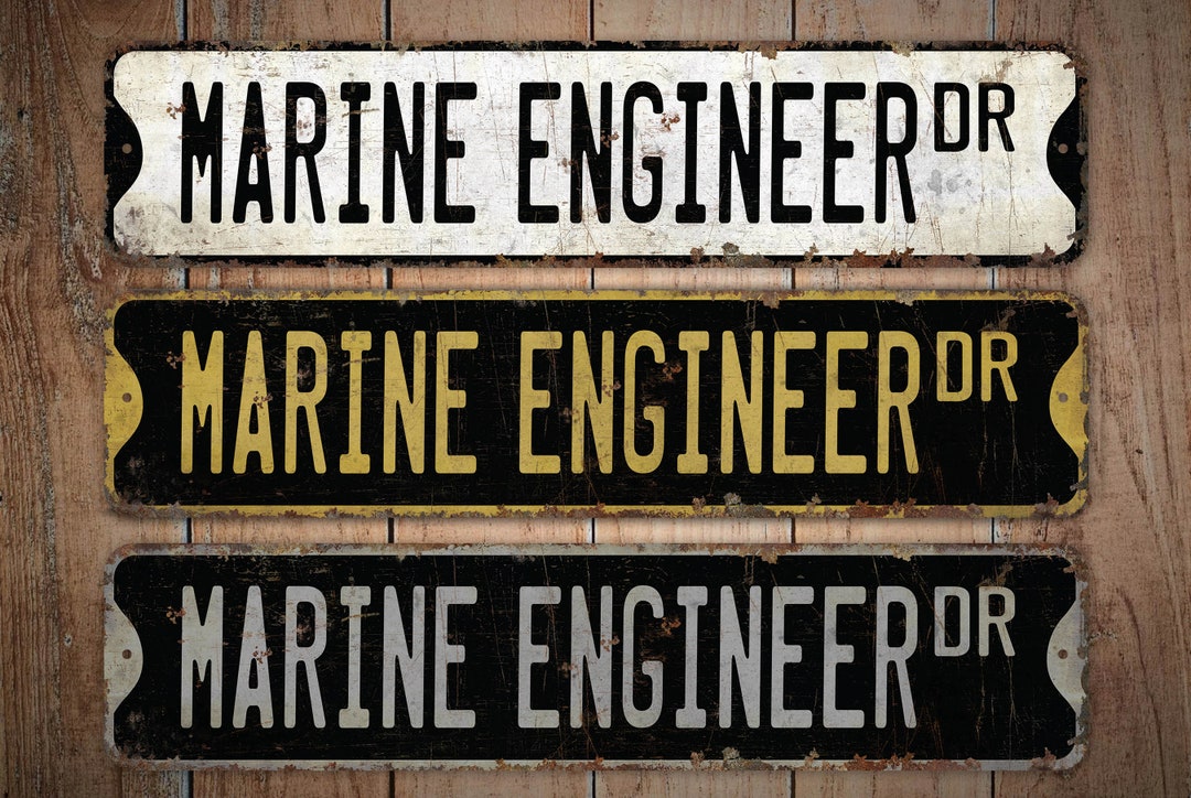Marine Engineer - Marine Engineer Sign - Marine Engineer Decor ...