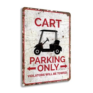 Cart Parking - Cart Parking Sign - Cart Parking Only - Parking Sign ...