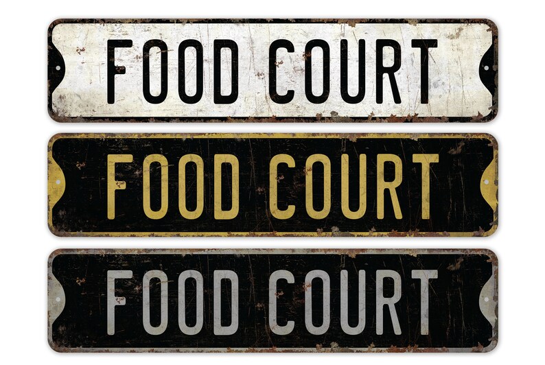 Food Court - Food Court Sign - Food Court Decor - Custom Food Court ...