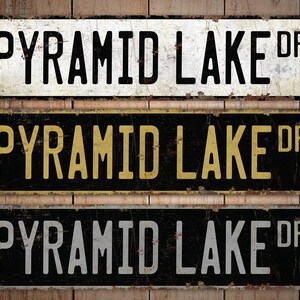 Pyramid Lake - Pyramid Lake Sign - Pyramid Lake Decor - Custom Pyramid ...