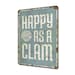 Happy as A Clam Sign - Beach Time Sign - Beach House Decor - Beach ...