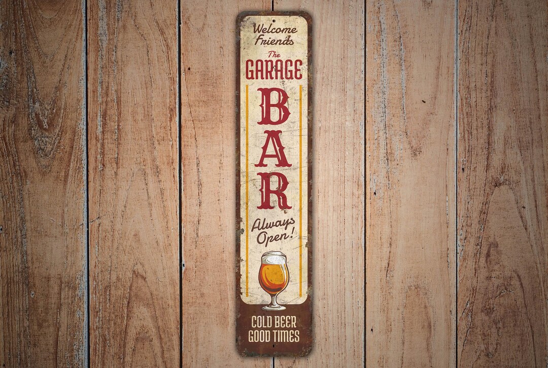 Garage Bar Sign - Beer Bar Sign - Beer Lover Gift - Bar Decor - Bar ...